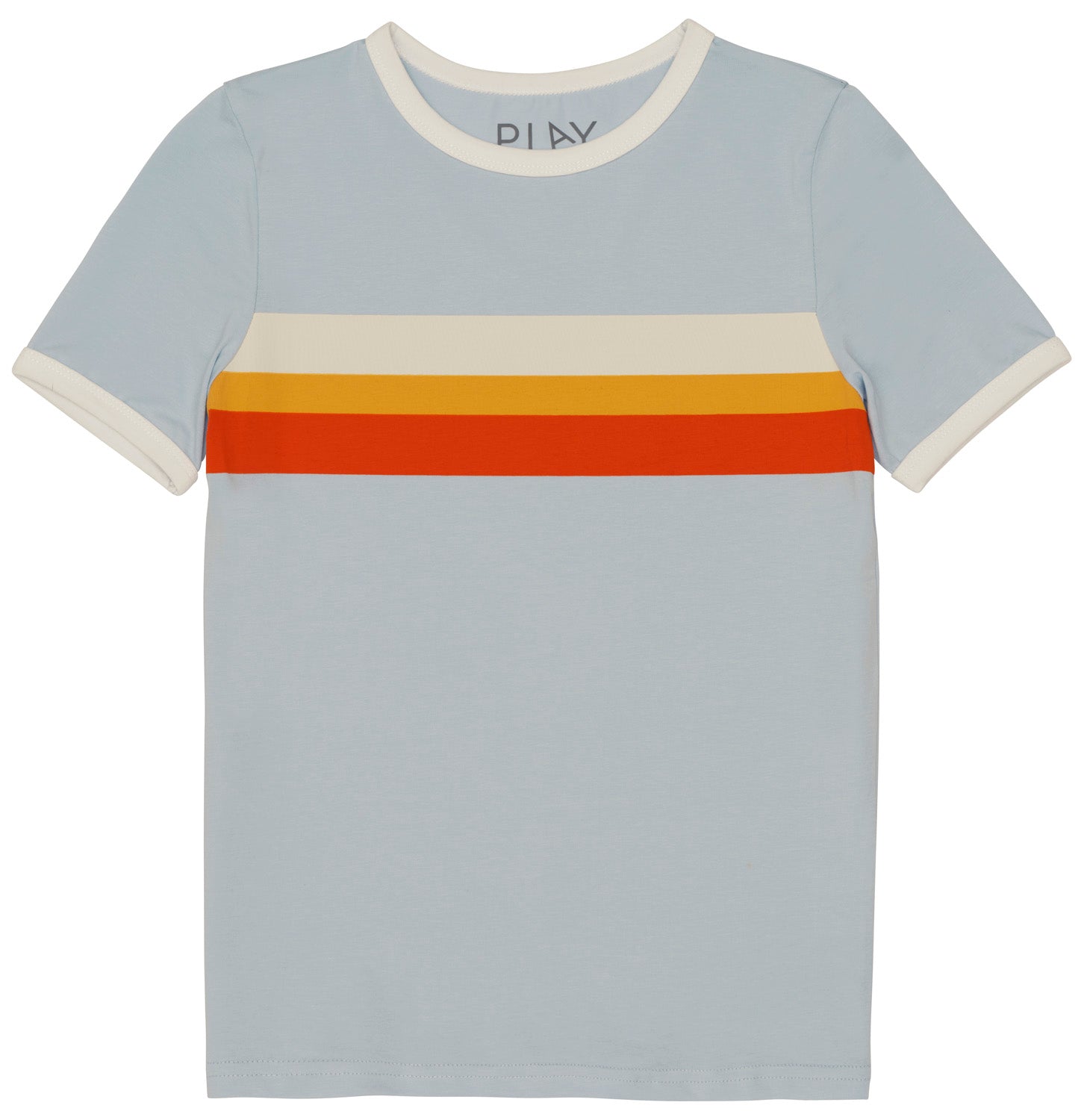 Retro Strip Ringer Tee - Blue